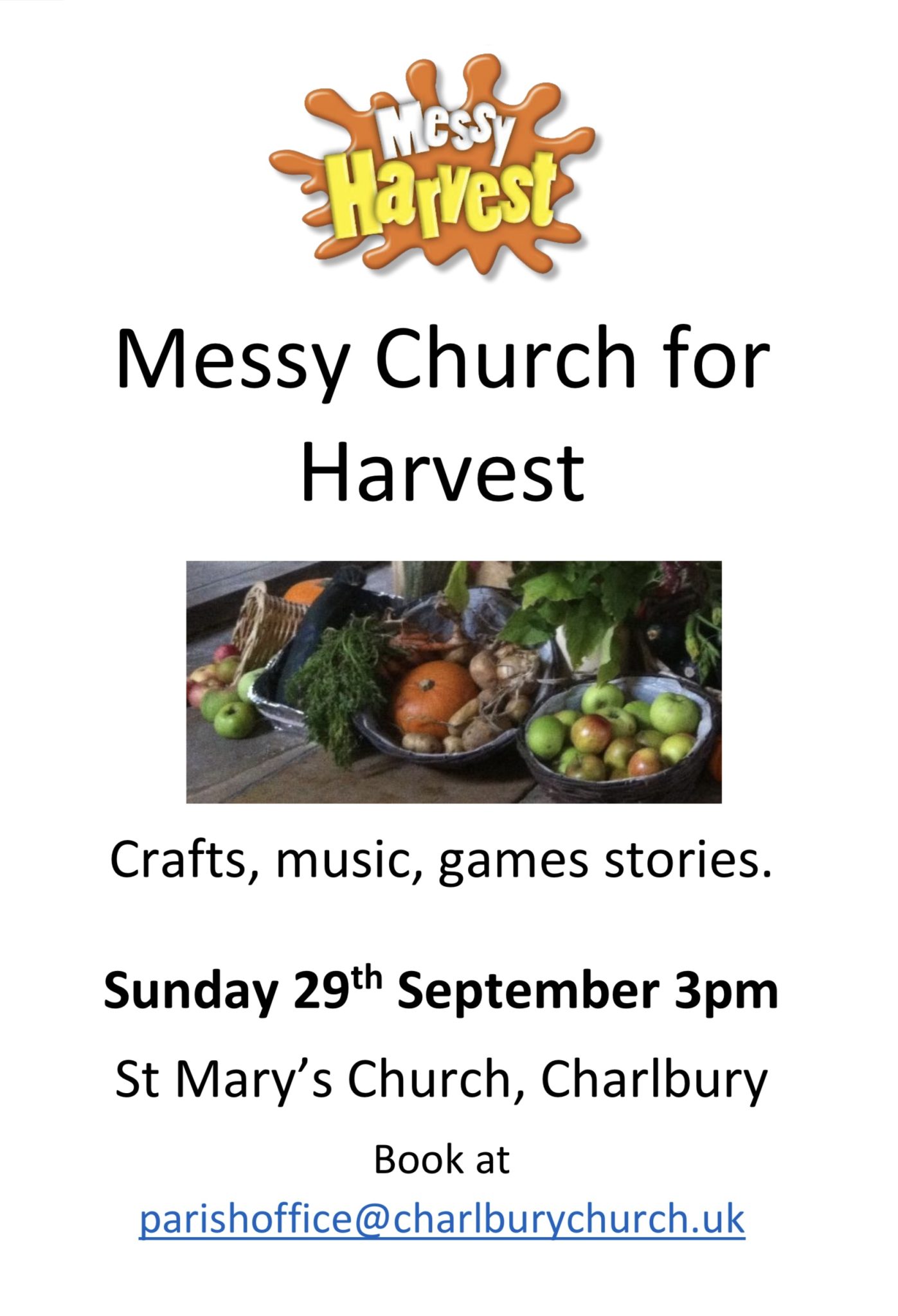 Messy Church for Harvest – St. Marys & All Saints