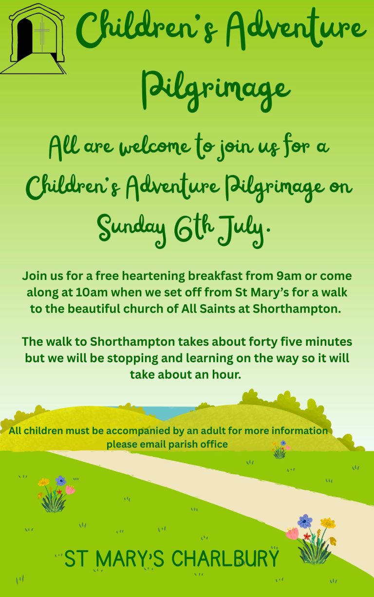 Join us for the Childrens’ Adventure Pilgrimage – St. Marys & All Saints